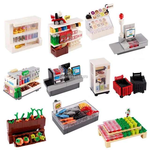 MOC BUILDING BLOCK Bricks Street View Supermarket Convenience Store ...