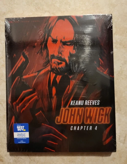 John Wick Chapitre 4 Steelbook 4k Ultra Hd Blu Ray Numérique Neuf