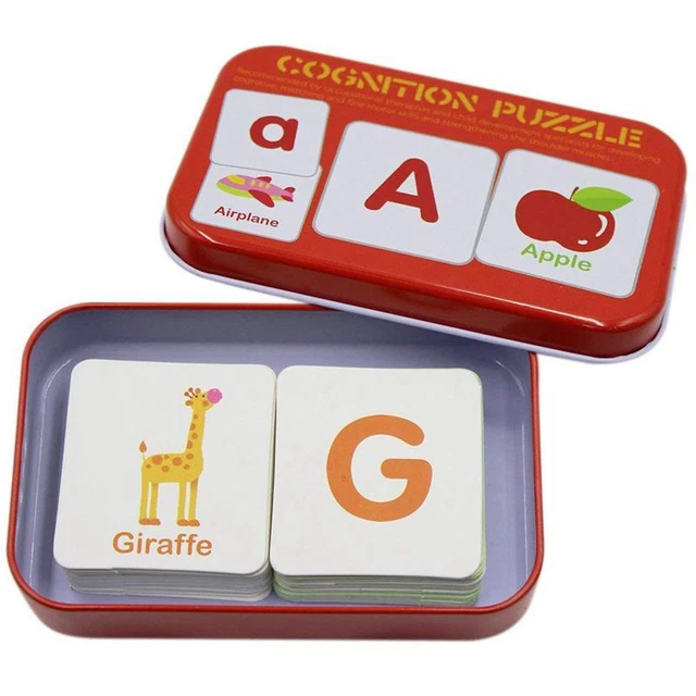 3X(CARTES FLASH CARTES d'apprentissage de puzzle Alphabet , Matching ...