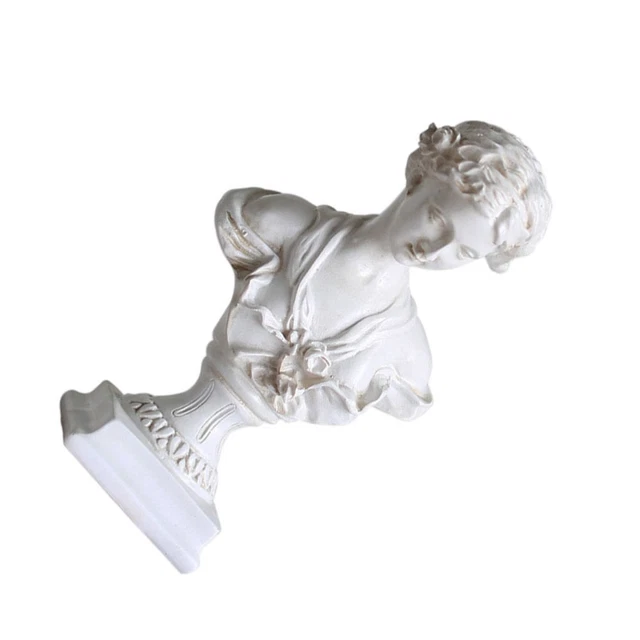 PLASTER STATUE DECOR David Sculpture Goddess Bust Statue Figurine Cast ...