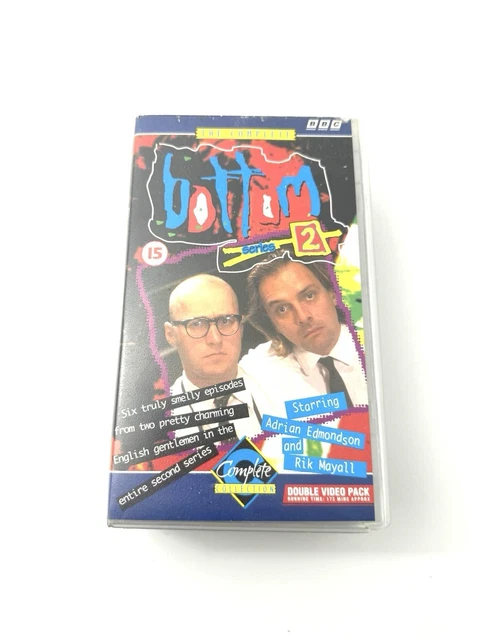 BOTTOM SERIES 2 Double Vhs Video Tape Vintage Rik Mayall & Adrian ...