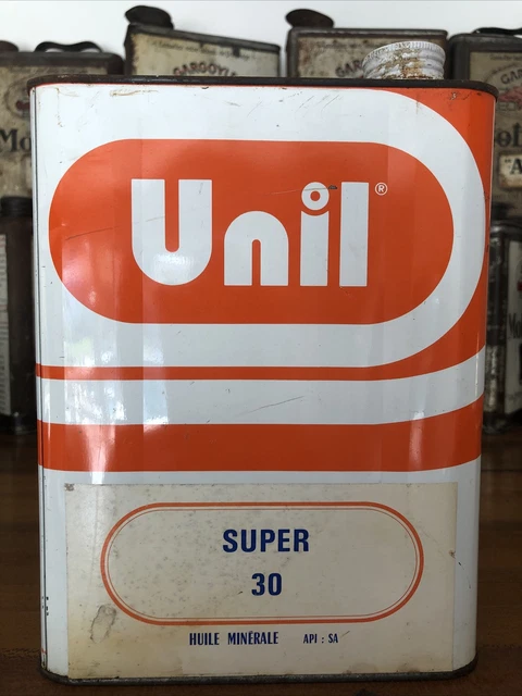ANCIEN BIDON HUILE UNIL oil can tin vintage garage collection EUR 4,00 ...