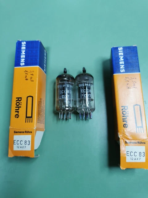 2 X ECC83 von Siemens, geprüft EUR 18,50 - PicClick DE