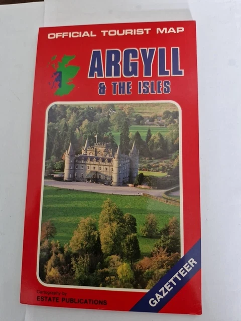 OFFICIAL TOURIST MAP Argyll & The Isles By Estate Publications £1.99 ...