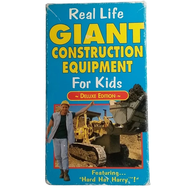 REAL LIFE GIANT Construction Equipment For Kids VHS 1993 Deluxe Edition ...