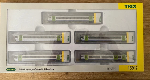 MINITRIX SPUR N 15917 Schnellzugwagen-Set 5-teilig der BLS in OVP -Selten- EUR 289,00 - PicClick DE