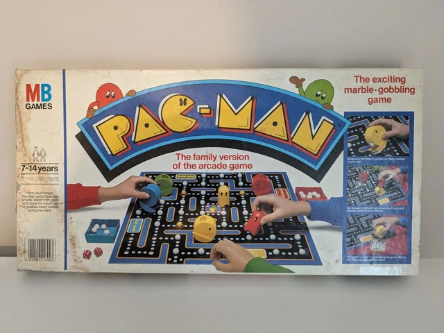 VINTAGE MB GAMES Pac-Man Original 1982 Boxed Retro Rare Board Game 100% ...