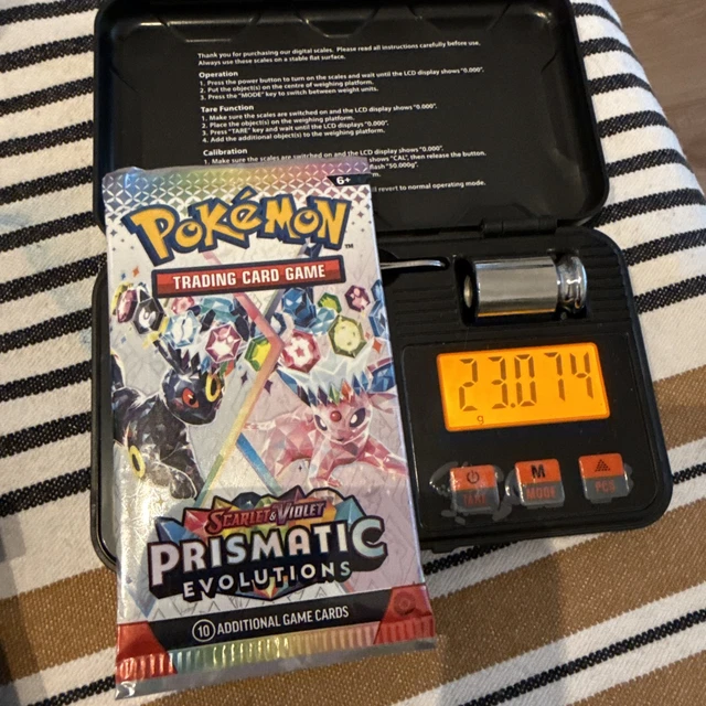 POKÉMON TCG - Prismatic Evolutions Booster Pack - Sealed - HEAVY PACK ...