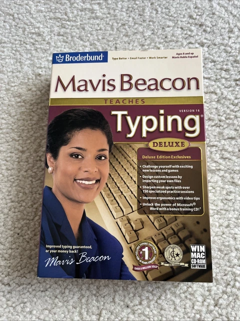 MAVIS BEACON TEACHES Typing Deluxe Edition Version 16 For Windows/Mac ...