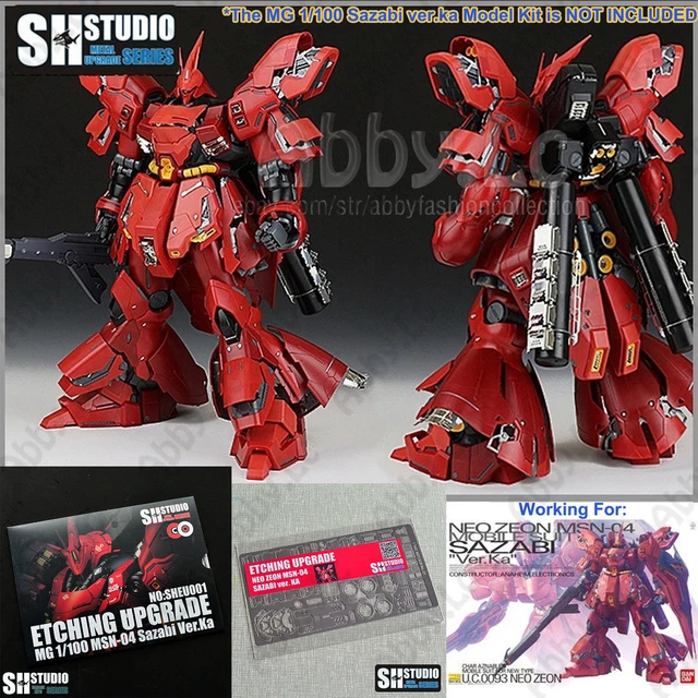FOR MG 1/100 Sazabi ver ka Model SH Studio Details Add on Part Etch ...