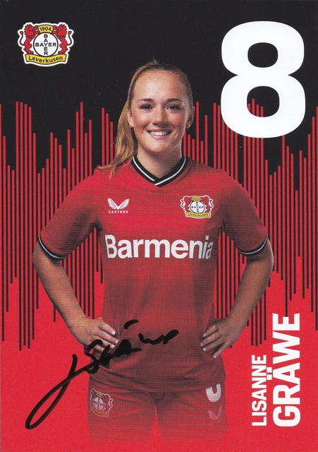 AUTOGRAMMKARTE LISANNE GRÄWE - Bayer Leverkusen - 2022/23 - Frauen - Fußball EUR 1,80 - PicClick DE