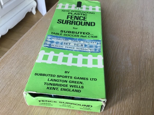 SUBBUTEO TABLE CRICKET Set TC-R Plastic Fence Surround - boxed and ...