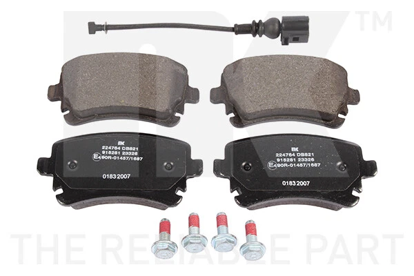 BRAKE PADS SET fits AUDI A6 C6 2.7D Rear 04 to 11 NK 4B3698451 ...