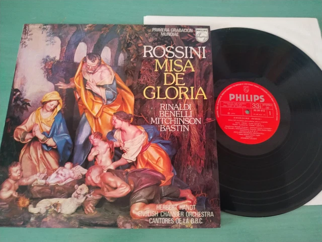ROSSINI MISA DE Gloria Rinaldi Herbert Handt 1974 - LP 12 " vinyl VG/VG ...