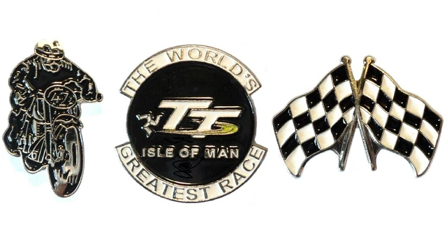 GREATEST RACE SET Motorcycle Metal Biker Motorbike Bike Enamel Pin ...