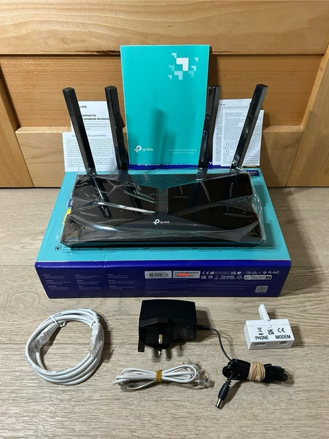 TP-LINK AX1800 DUAL Band Wi-Fi 6 VDSL/ADSL Modem Router - Archer VX1800v £69.99 - PicClick UK