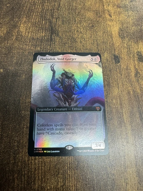 ZHULODOK, VOID GORGER FOIL arte estesa MTG Commander Masters Pack ...