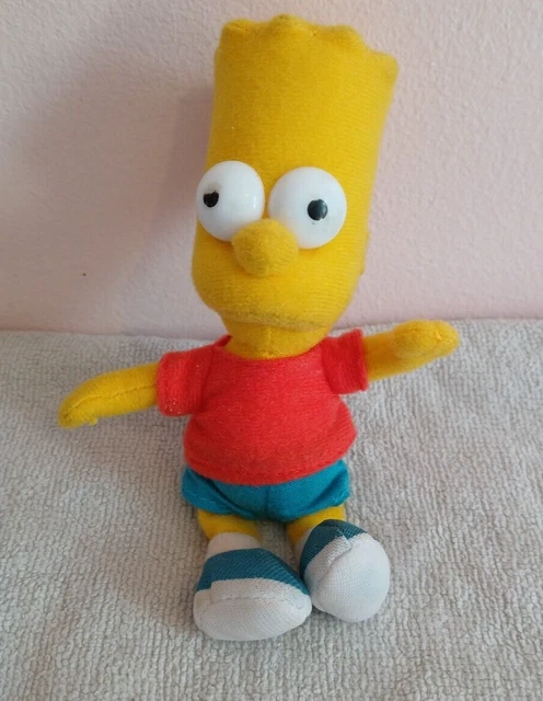 THE SIMPSONS BART Simpson Small 5 Inch Soft Toy Doll 1990's Retro £12. ...