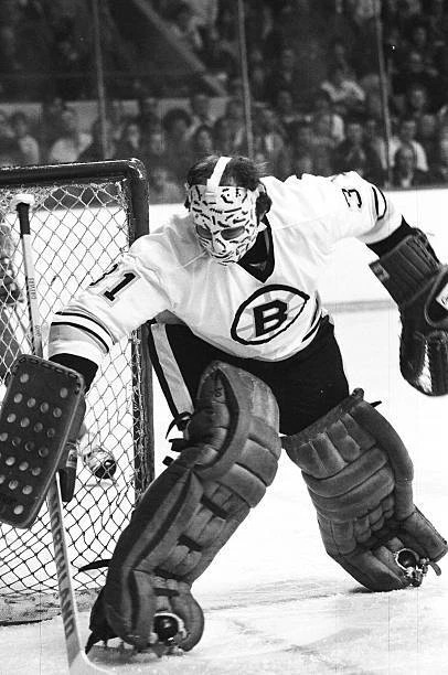 GERRY CHEEVERS OF The Boston Bruins C1970 Old Ice Hockey Photo 2 $9.00 ...