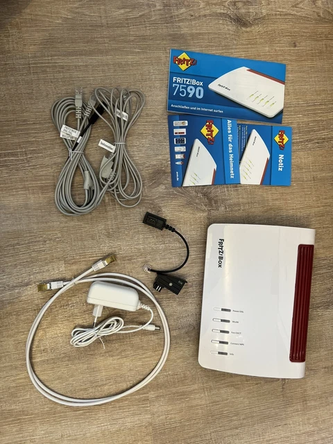 AVM FRITZ!BOX 7590 WLAN Router mit Modem - Weiß (20002784) EUR 100,00 ...