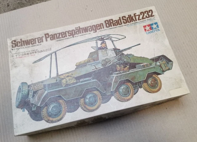 MODELLBAUSATZ BAUSATZ TAMIYA Schwerer Panzerspähwagen 8 Rad sdkfz 232 ...