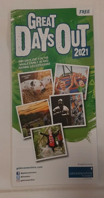 LEICESTERSHIRE GREAT DAYS Out Foldout Guide & Map 2021 EUR 1,46 ...