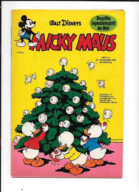 MICKY MAUS 1965 Nr.51 Ehapa Verlag mit Gutschein + Sammelbild EUR 6,90 ...