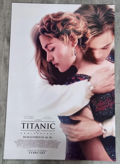 JAMES CAMERON TITANIC 4K 2023 Original INTL 27x40 DS Double Sided Movie ...