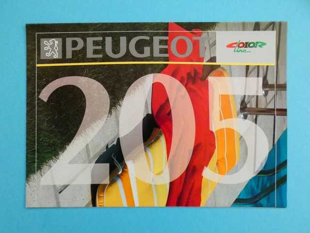 PROSPEKT / KATALOG / Brochure - Peugeot 205 Color Line - 06/91 EUR 4,19 ...