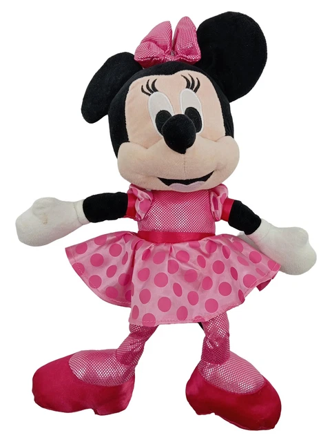 DISNEY MINNIE MOUSE Peluche Rose à Pois 35cm Fille EUR 10,95 - PicClick FR
