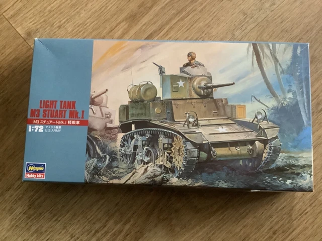 HASEGAWA M3 STUART Mk.I Light Tank 1/72 scale £9.99 - PicClick UK
