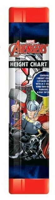 MARVEL AVENGERS HEIGHT CHART - Childrens Height Chart for Kids ...