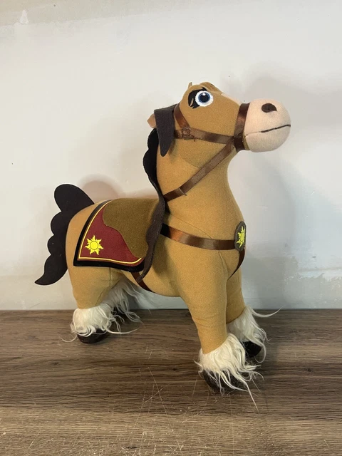 DISNEY TANGLED RAPUNZEL Fidella Horse Stallion Brown Plush Doll Stuffed ...