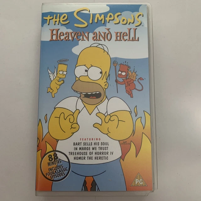 THE SIMPSONS HEAVEN And Hell (Animated) (VHS, 1998) £4.49 - PicClick UK