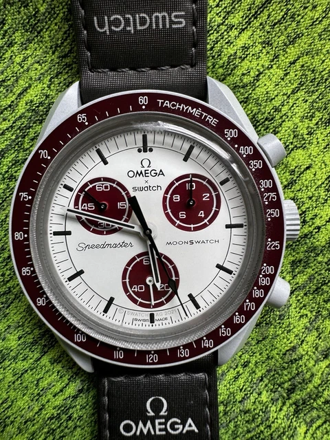 OMEGA X SWATCH Speedmaster MoonSwatch Light Cool Grey Men's Watch ...