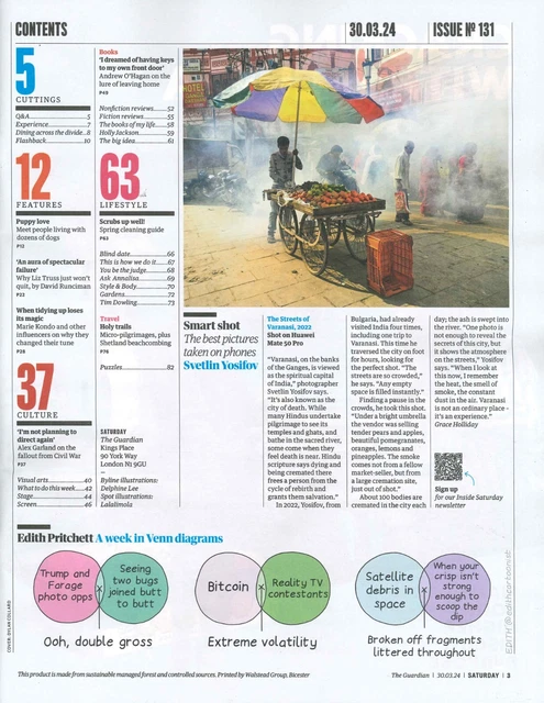 GUARDIAN SATURDAY MAGAZINE: Alex Garland, Philippa Gregory, Liz Truss ...