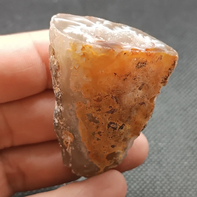 ACHAT GEODE FEDERMUSTER Kristall Druse Naturstein Mineral Edelstein 37 ...