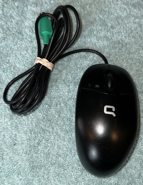 VINTAGE COMPAQ LOGITECH PS/2 Mechanical Ball Wheel Mouse MOAFKC $14.97 ...