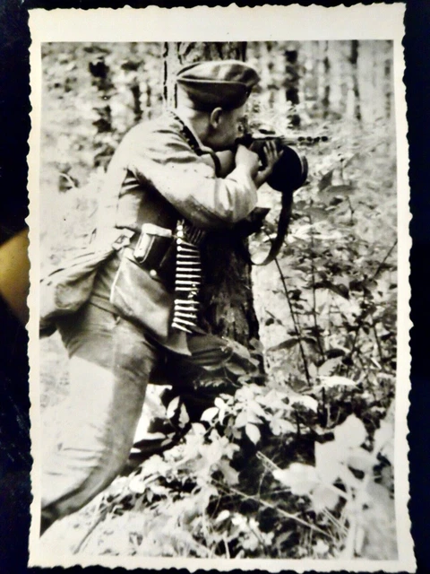 German Photo Ww2 Wwii Archive Wehrmacht En Action Av Ppsh 41 £977 Picclick Uk 