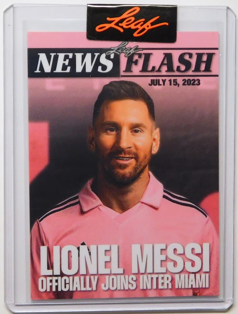 2023 LEAF LIONEL Messi Inter Miami CF - Presale Print To Order SSP ...