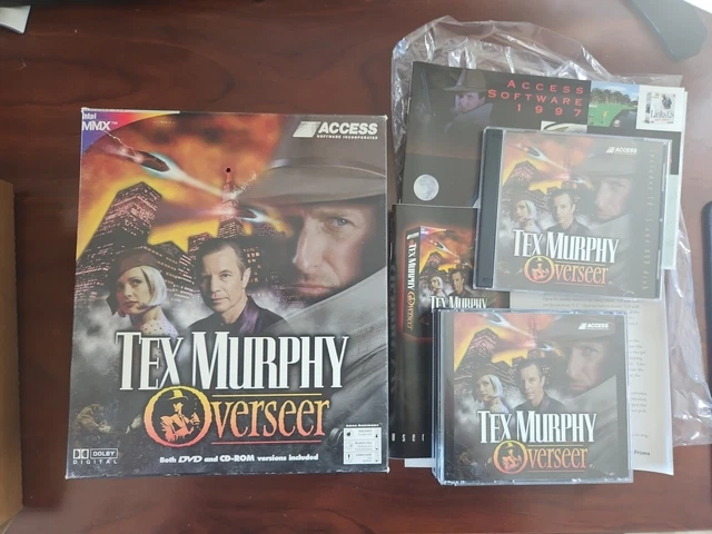 TEX MURPHY OVERSEER PC Big Box CIB Complete In Box CIB All Inserts Reg ...