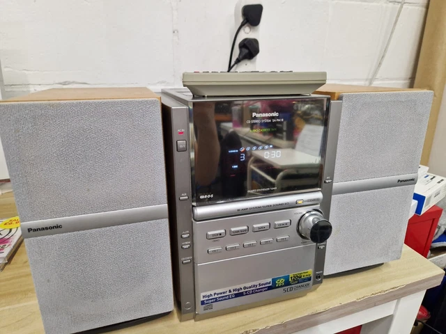 PANASONIC SA-PM18 120W 5-CD Changer/cassette/Radio Turner Stereo System £49.99 - PicClick UK