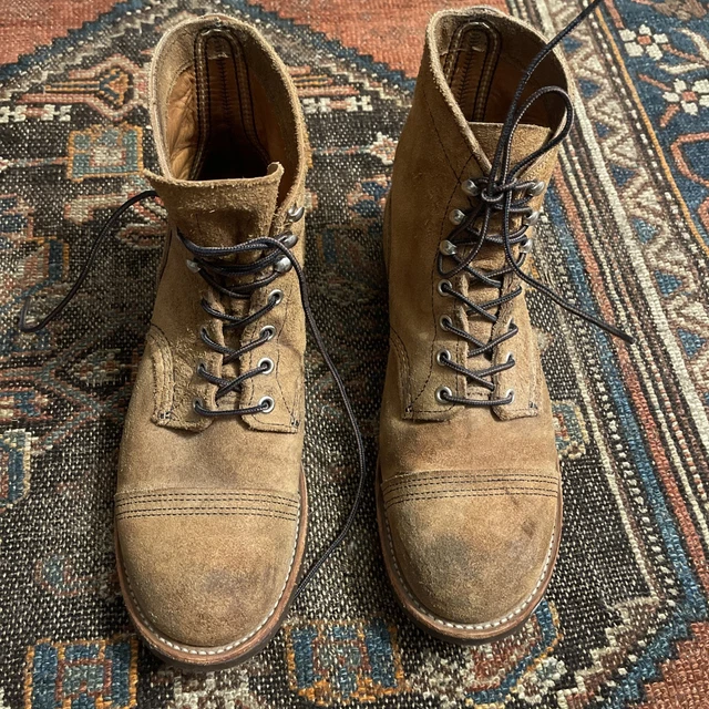 RED WING HERITAGE Iron Ranger 8083 Tan Suede Men’s Sz 10 D USA £133.95 ...