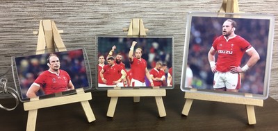 WALES RUGBY UNION Legend Alun Wyn Jones 3 Piece Coaster Jumbo Magnet ...