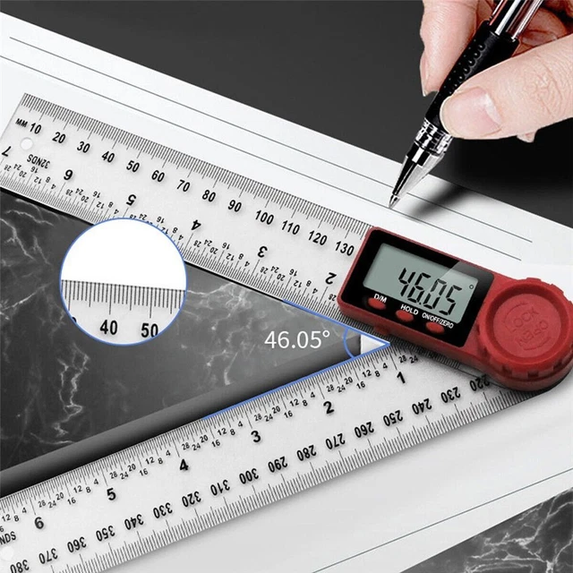 METER LEVEL RULER Digital Ruler Folding Angle Finder Inclinometer ...