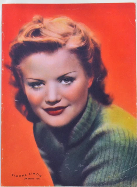 SUPPLÉMENT CINÉMA ILLUSTRATION Mini Affiches Publicitaire Simone Simon EUR 15,82 - PicClick FR