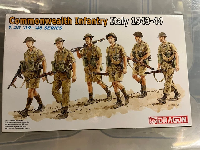 1/35 DRAGON BRITISH / Commonwealth Infantry Italy 1943-44 rare model ...