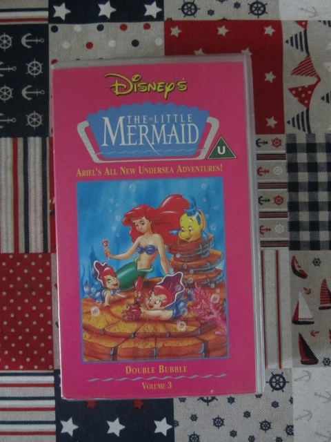 DISNEY'S THE LITTLE Mermaid Double Bubble Volume 3 Vhs Video Tape Uk ...