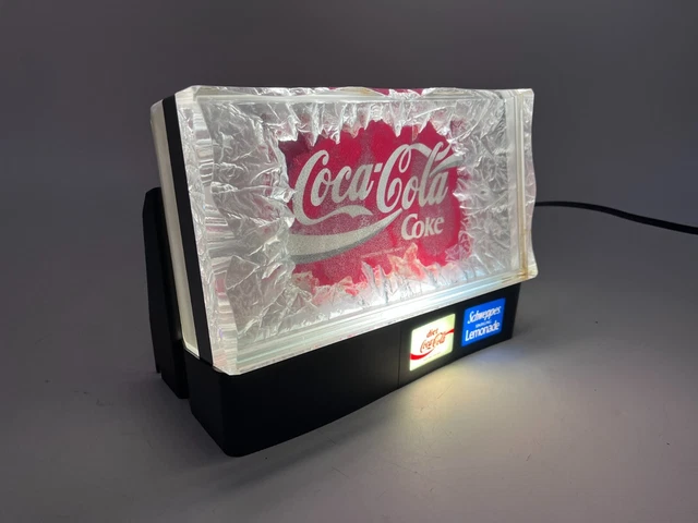 VINTAGE 1993 COCA Cola Freestanding Bar Top Display Sign Light Man Cave ...