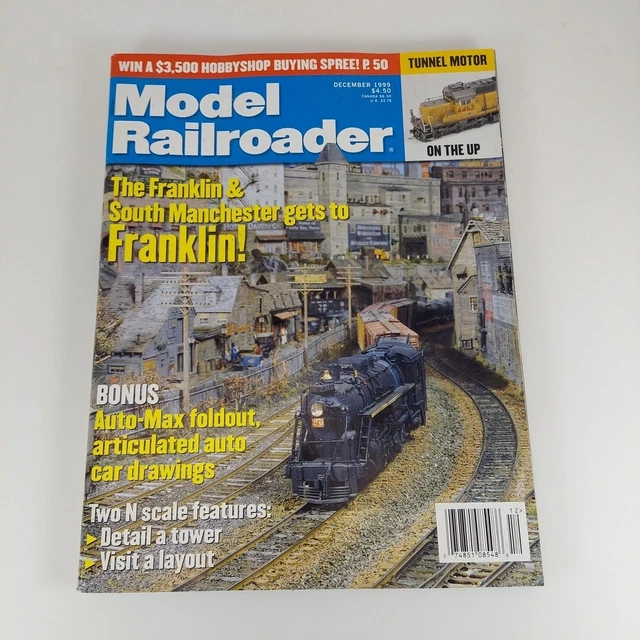 MODEL RAILROADER MAGAZINE Dec 1999 Vol 66 No 12 Franklin & South ...